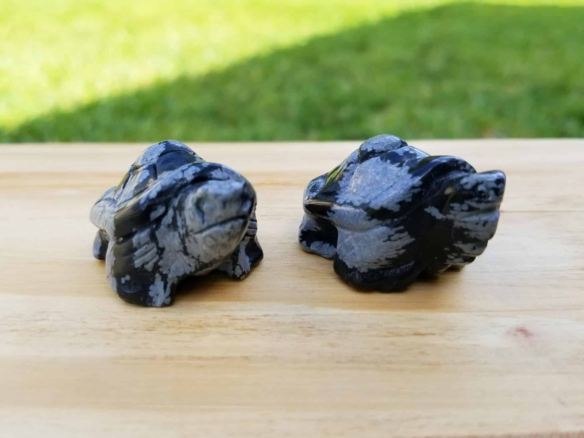 Snowflake Obsidian Turtle - Spiritual Lotus