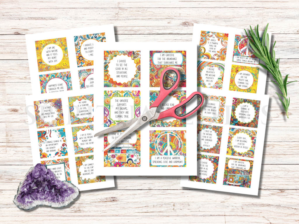 Hippie Soul Affirmation Cards (Digital Download)